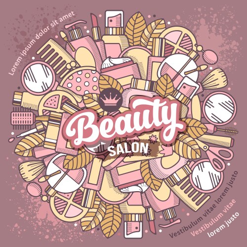 Cosmetics neon concept Royalty Free Vector Image