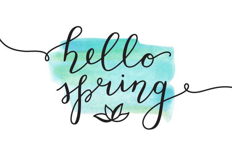 Hello spring Royalty Free Vector Image - VectorStock