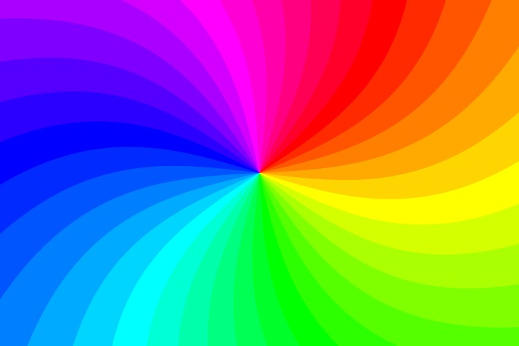 Rainbow ray Royalty Free Vector Image - VectorStock