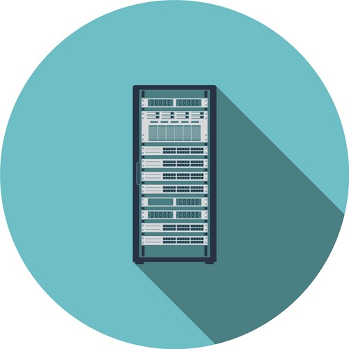 Server rack icon Royalty Free Vector Image - VectorStock