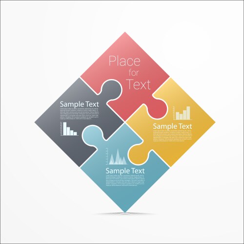 4 Piece Puzzle Vector Images (over 2,600)