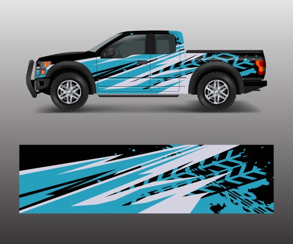 Graphic abstract racing designs for vehicle Vector Image