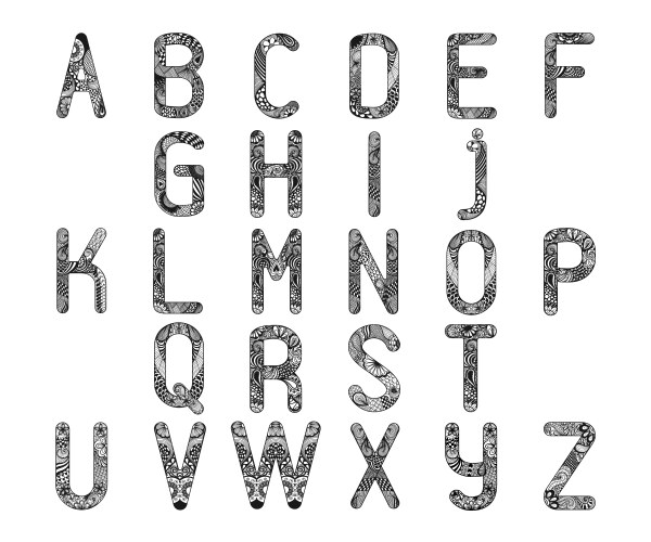 Stylized Letters Vector Images (over 14,000)