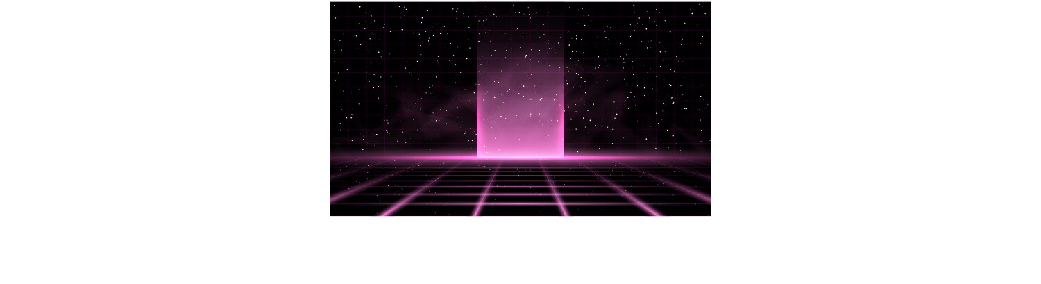 Vaporwave desktop wallpaper template with place Vector Image