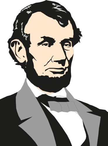 Abraham Lincoln Portrait Royalty Free Vector Image