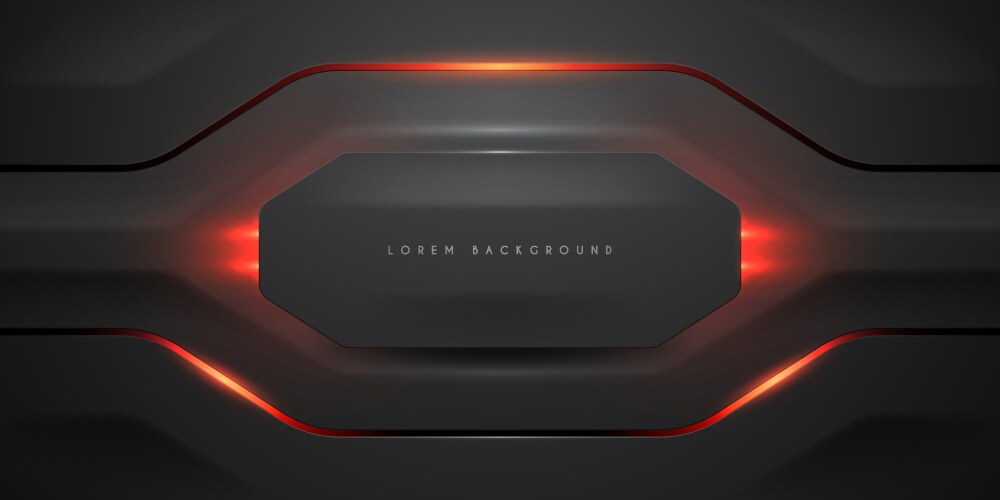 Abstract red lines background with light effect Vector Image