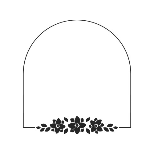 Arch outline frame Royalty Free Vector Image - VectorStock