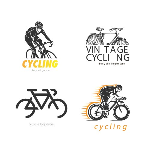 Bike race logo Royalty Free Vector Image - VectorStock