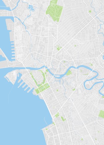 Metro manila map Royalty Free Vector Image - VectorStock