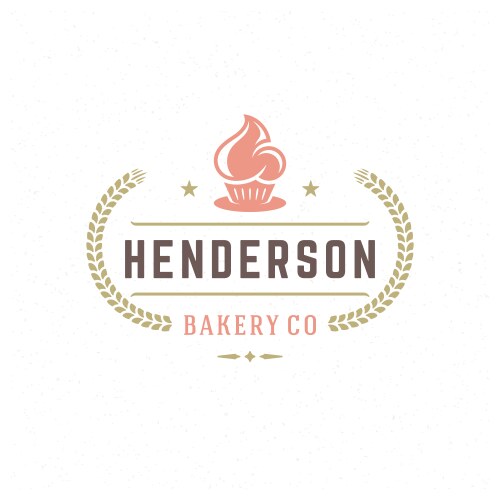 Bakery logos and badges design templates set Vector Image