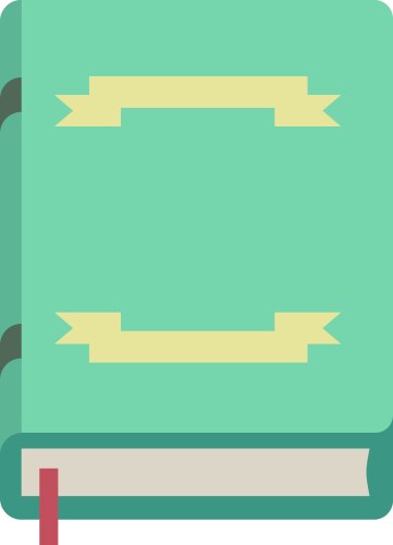 Book stack top view study symbol learning Vector Image