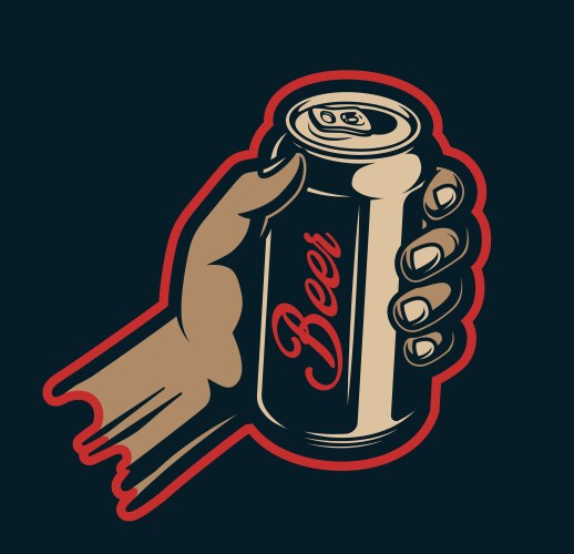 Hand Holding Beer Can Vector Images (over 180)
