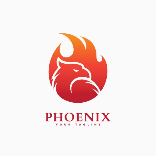 Phoenix logo set 1 Royalty Free Vector Image - VectorStock