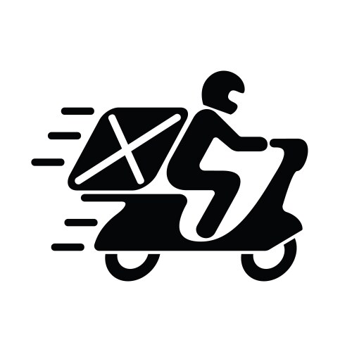 Motorcycle icon on white background Royalty Free Vector