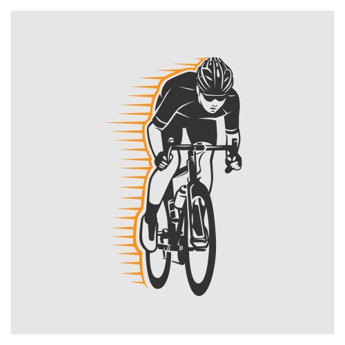 Bike race logo Royalty Free Vector Image - VectorStock