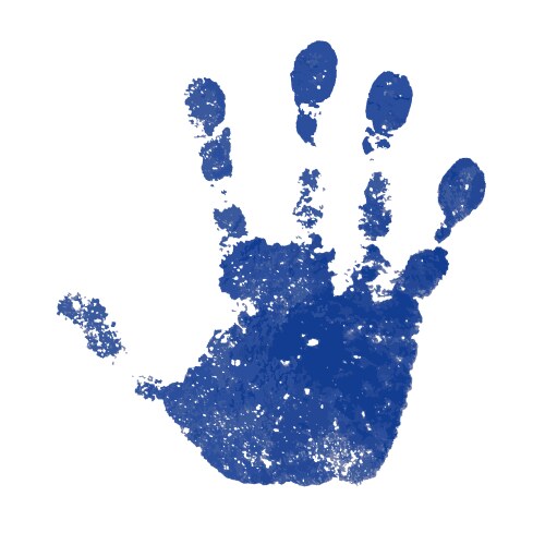 Hand print Royalty Free Vector Image - VectorStock