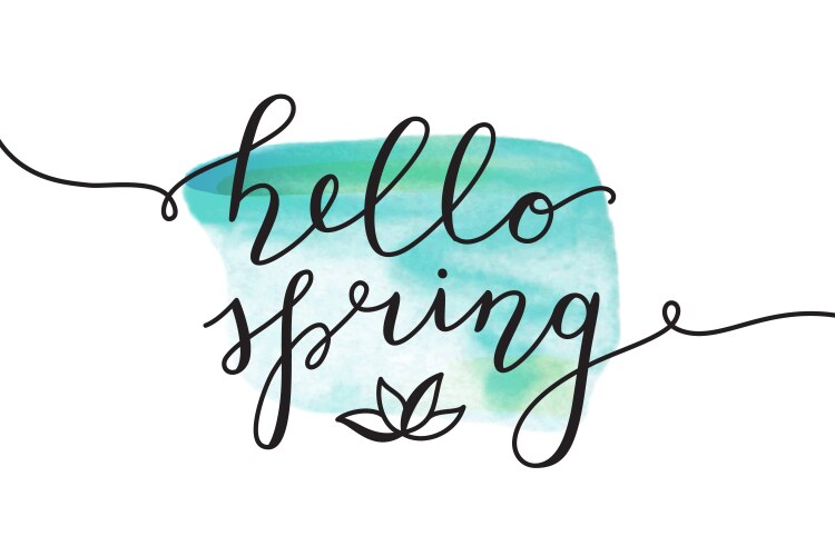 Hello spring Royalty Free Vector Image - VectorStock