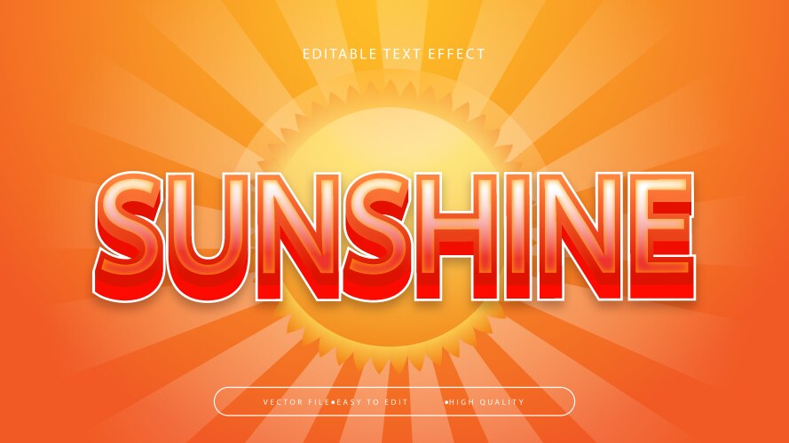 White orange and yellow lightning 3d editable Vector Image