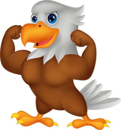 Eagle cartoon Royalty Free Vector Image - VectorStock