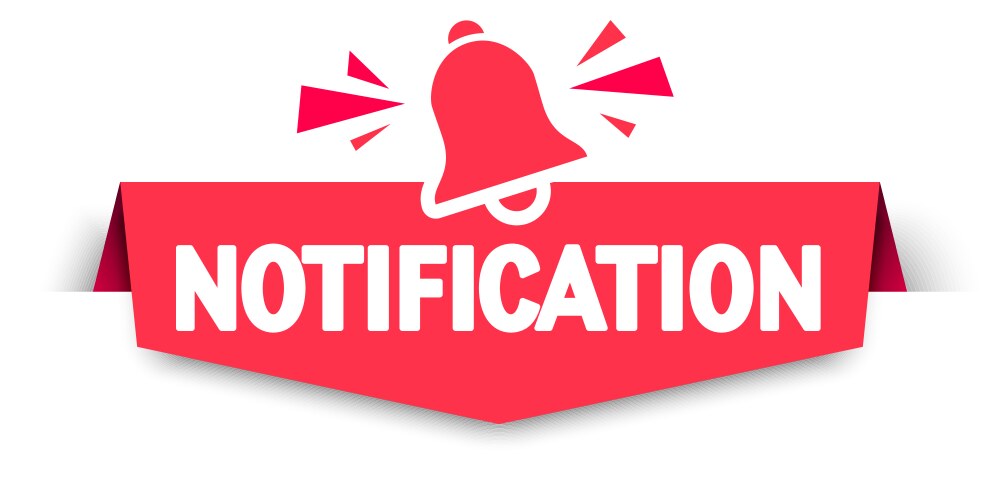 Notice Symbol Notification Bell Symbol Vector Art, Icons, And Graphics