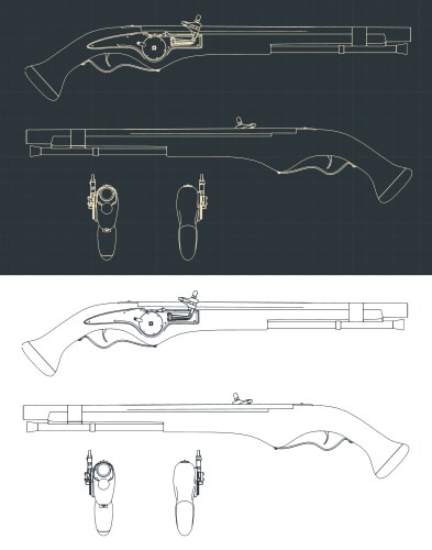 Guns Blueprints Vector Images (over 620)