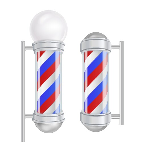 Barber shop emblem Royalty Free Vector Image - VectorStock