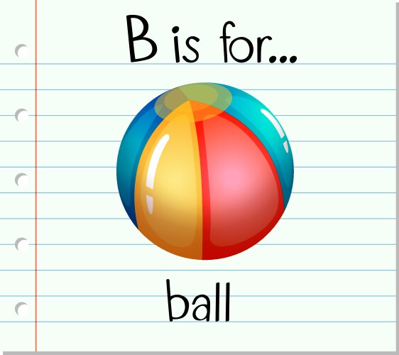 Flashcard letter m is for marbles Royalty Free Vector Image