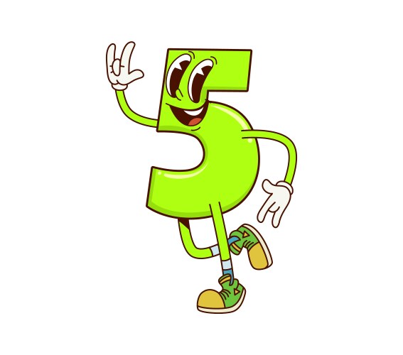 Number 5 Cartoon Vector Images (over 4,300)