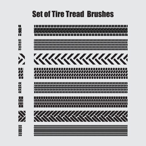 Tire tread patterns Royalty Free Vector Image - VectorStock