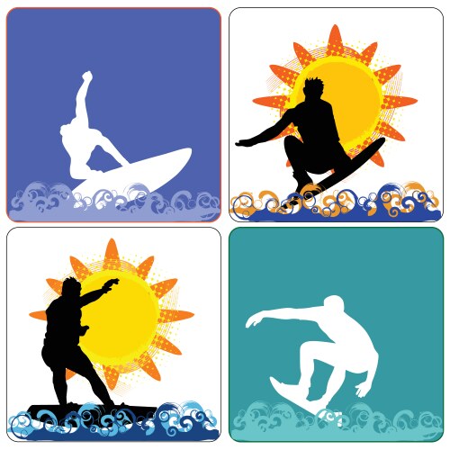 Surfing Royalty Free Vector Image - VectorStock