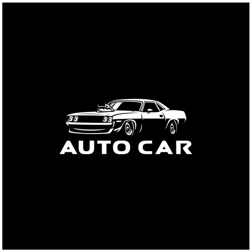 Auto paint logo template Royalty Free Vector Image