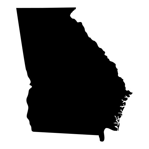 Georgia State Shape Outline Vector Images (over 460)