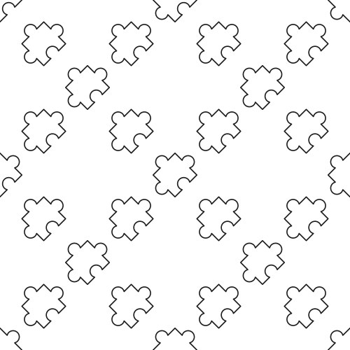 Jigsaw Puzzle Outlines Vector Images (over 8,300)