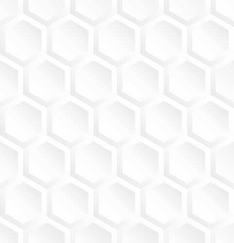 White hexagon abstract seamless pattern background