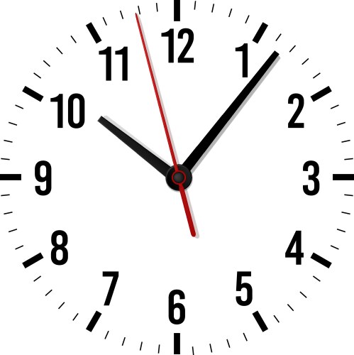 Clock face set up your time Royalty Free Vector Image