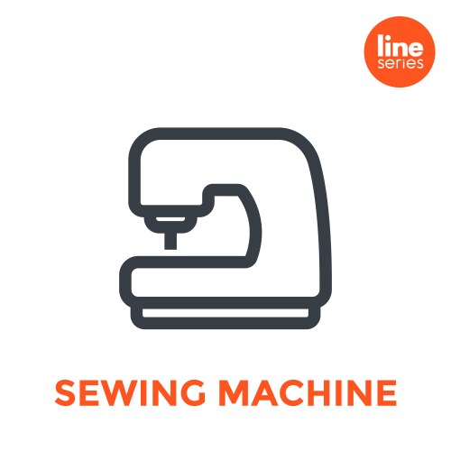 Sewing machine logo Royalty Free Vector Image - VectorStock
