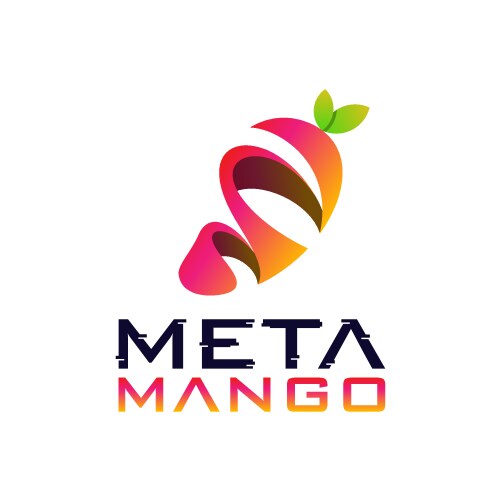 Abstract mango logo design Royalty Free Vector Image