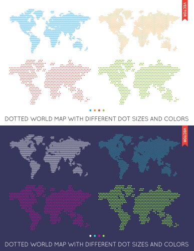 Flat world map infographic Royalty Free Vector Image