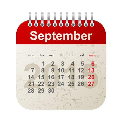 September Calendar Vector Images (over 26,000)