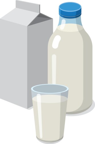 Milk products icons Royalty Free Vector Image - VectorStock