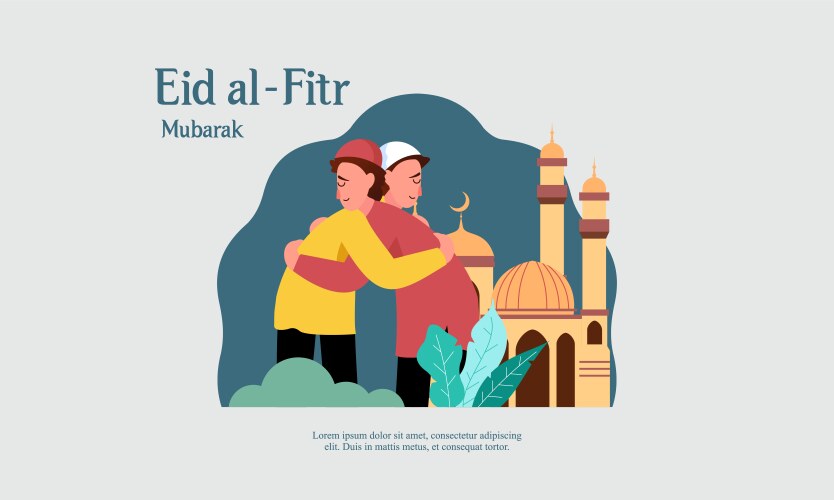 Eidal-fitr background religious cultural Vector Image