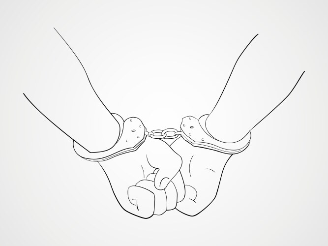Man Handcuffs Vector Images (over 3,100)