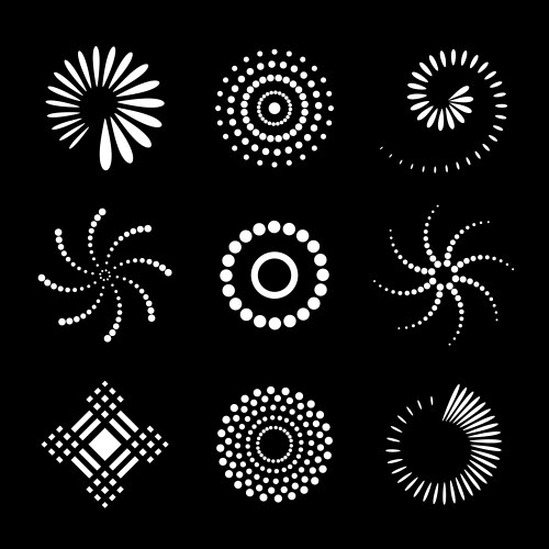 Circular rotation design element Royalty Free Vector Image