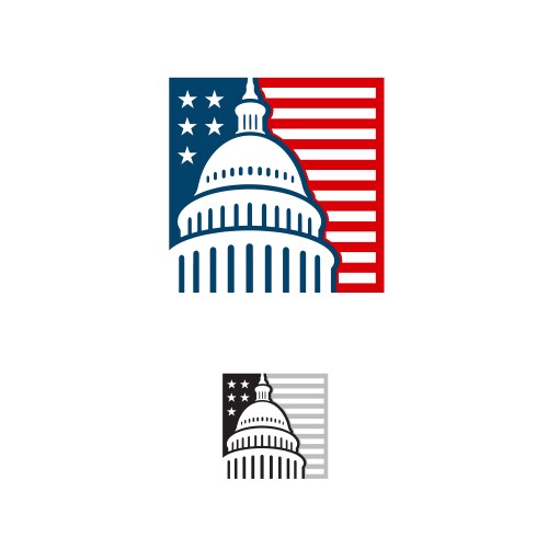 Capitol logo design Royalty Free Vector Image - VectorStock
