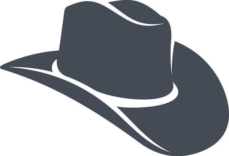 Modern hat logo Royalty Free Vector Image - VectorStock