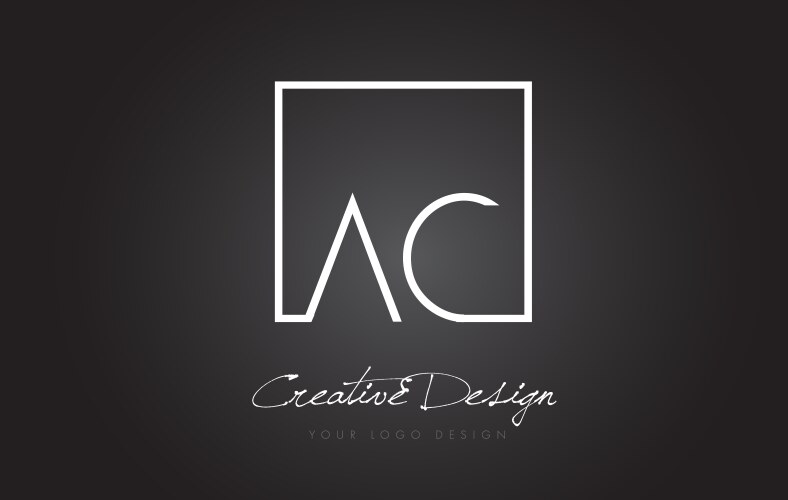 A c letter logo design creative ac letters icon Vector Image