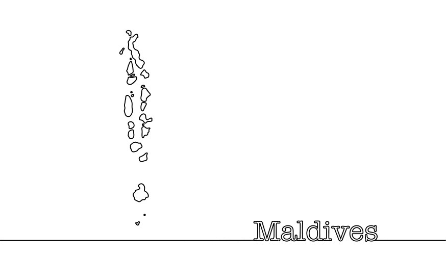 Maldives Map Outline Vector Images (over 130)