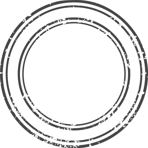 Circle seal stamp frame Royalty Free Vector Image