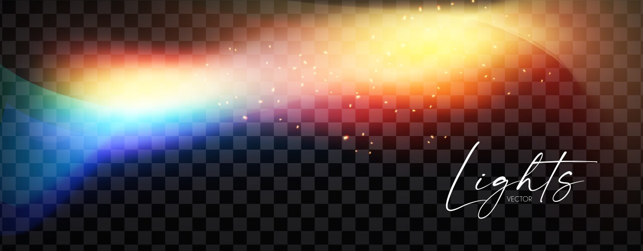 Motion light effect transparent refraction Vector Image