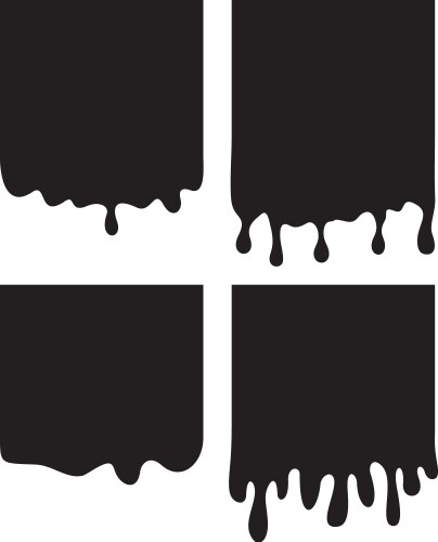 Dripping circle shape Royalty Free Vector Image